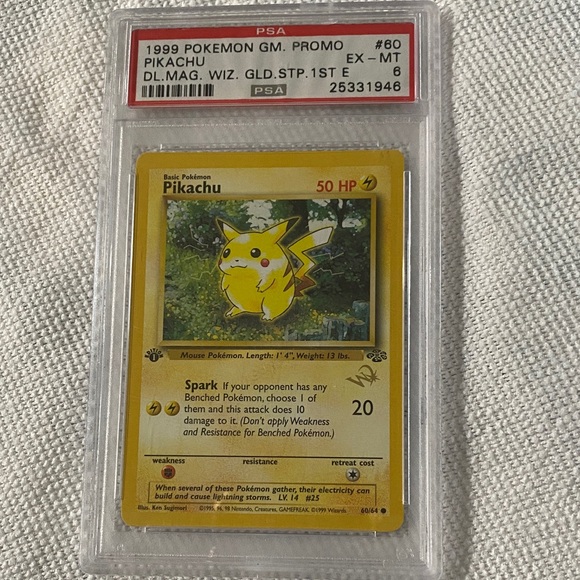Pokémon | Toys | Pokemon Pikachu Trading Card Yellow | Poshmark